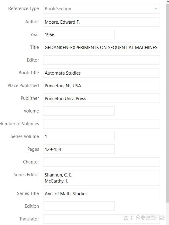 Endnote-Book参考文献格式 - 知乎