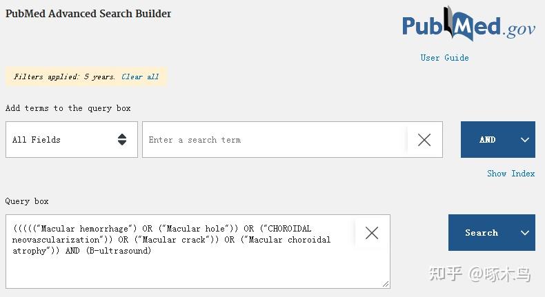 PubMed数据库检索示例 - 知乎