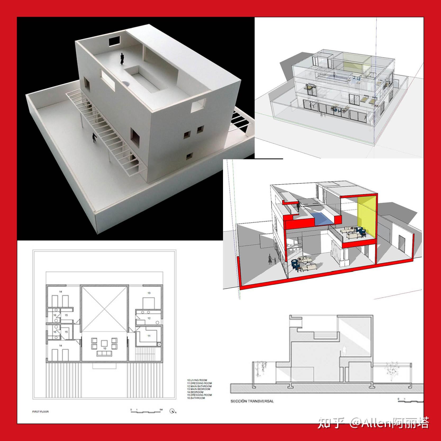 Alberto Campo Baeza-蒙特雷住宅 Domus Aurea--su模型+CAD数据图纸+手工模型 - 知乎
