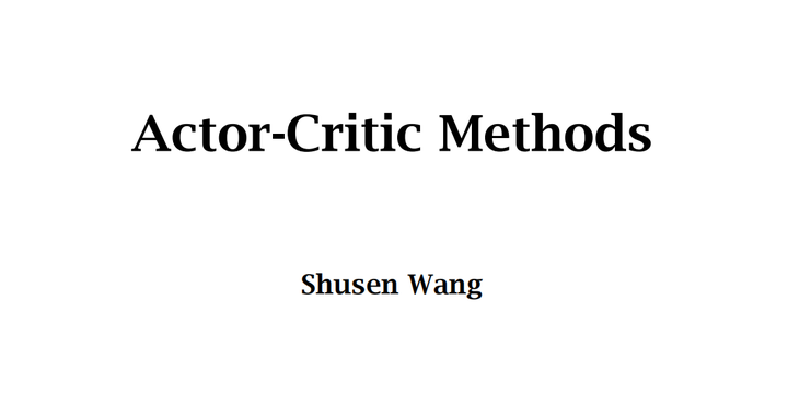王树森老师 DRL 课程笔记 P4-演员评委 (Actor-Critic Methods) - 知乎