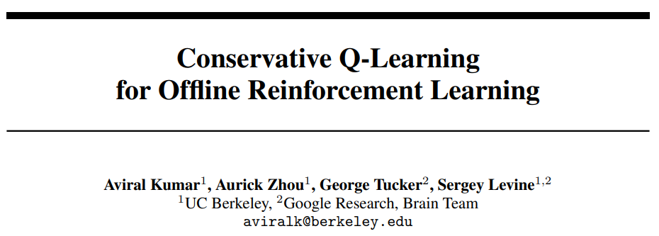 离线强化学习(Offline RL)系列3: (算法篇) CQL 算法详解与实现 - 知乎