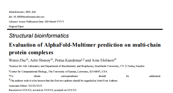 学术速运Bioinformatics|对AlphaFold-Multimer多链蛋白复合物预测上的评估 - 知乎