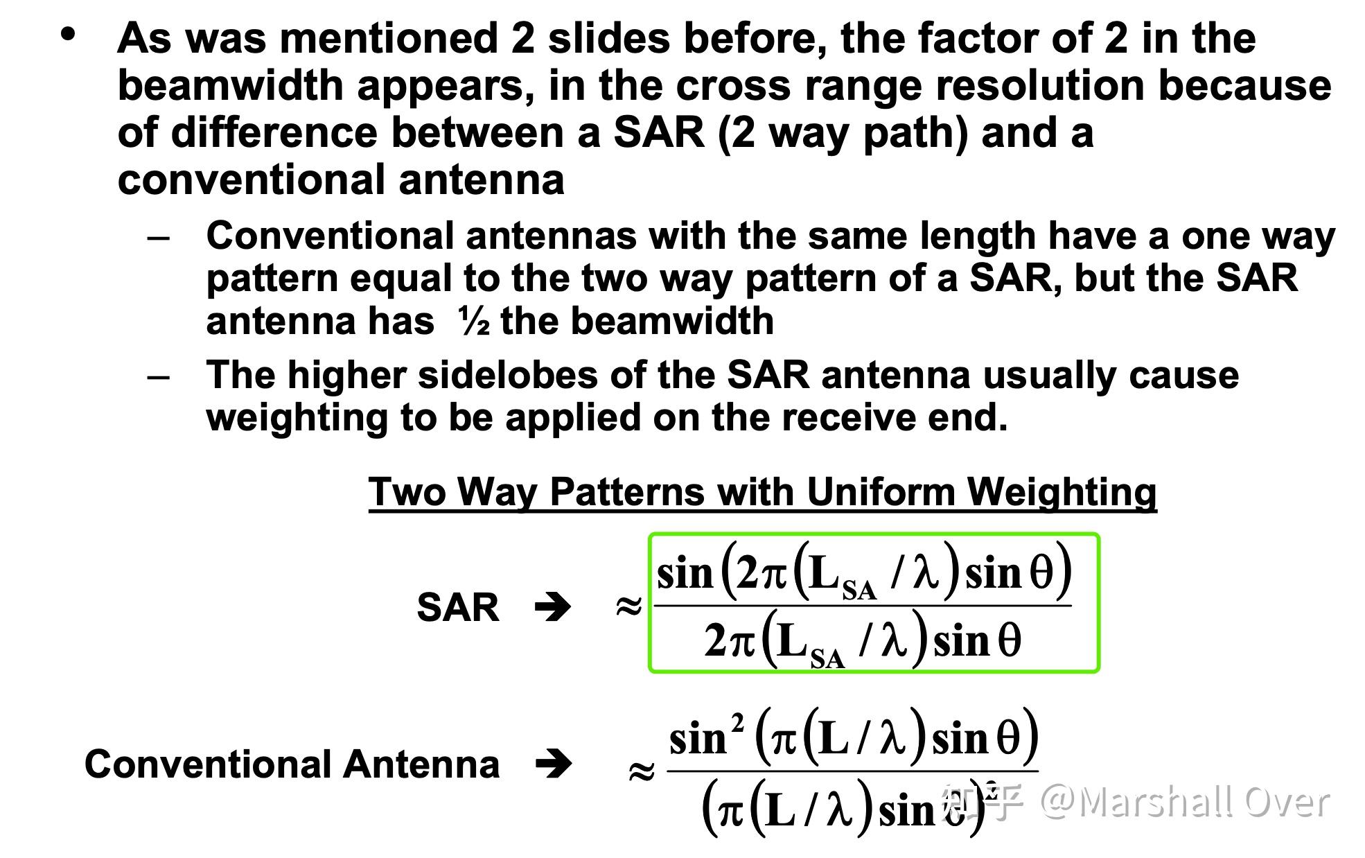 (二十)MIT公开课雷达系统工程之合成孔径雷达(SAR) - 知乎