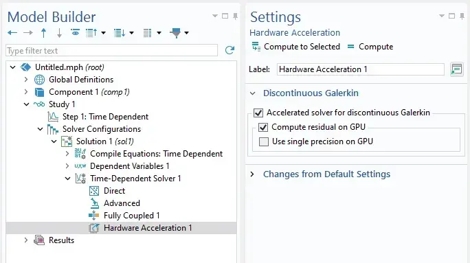 comsol GPU加速设置方法 - 知乎