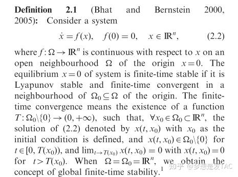 有限时间稳定Finite-time stabilisation - 知乎