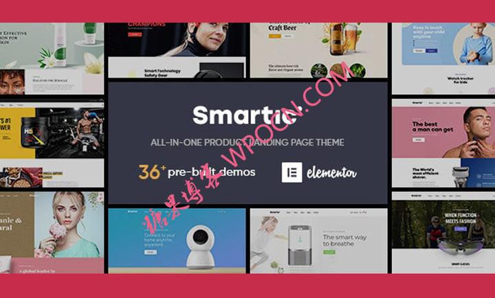 Smartic英文版主题 – 产品登录页面WordPress主题 - 知乎