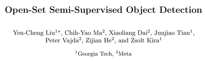 【开集半监督目标检测】open Set Semi Supervised Object Detection 知乎