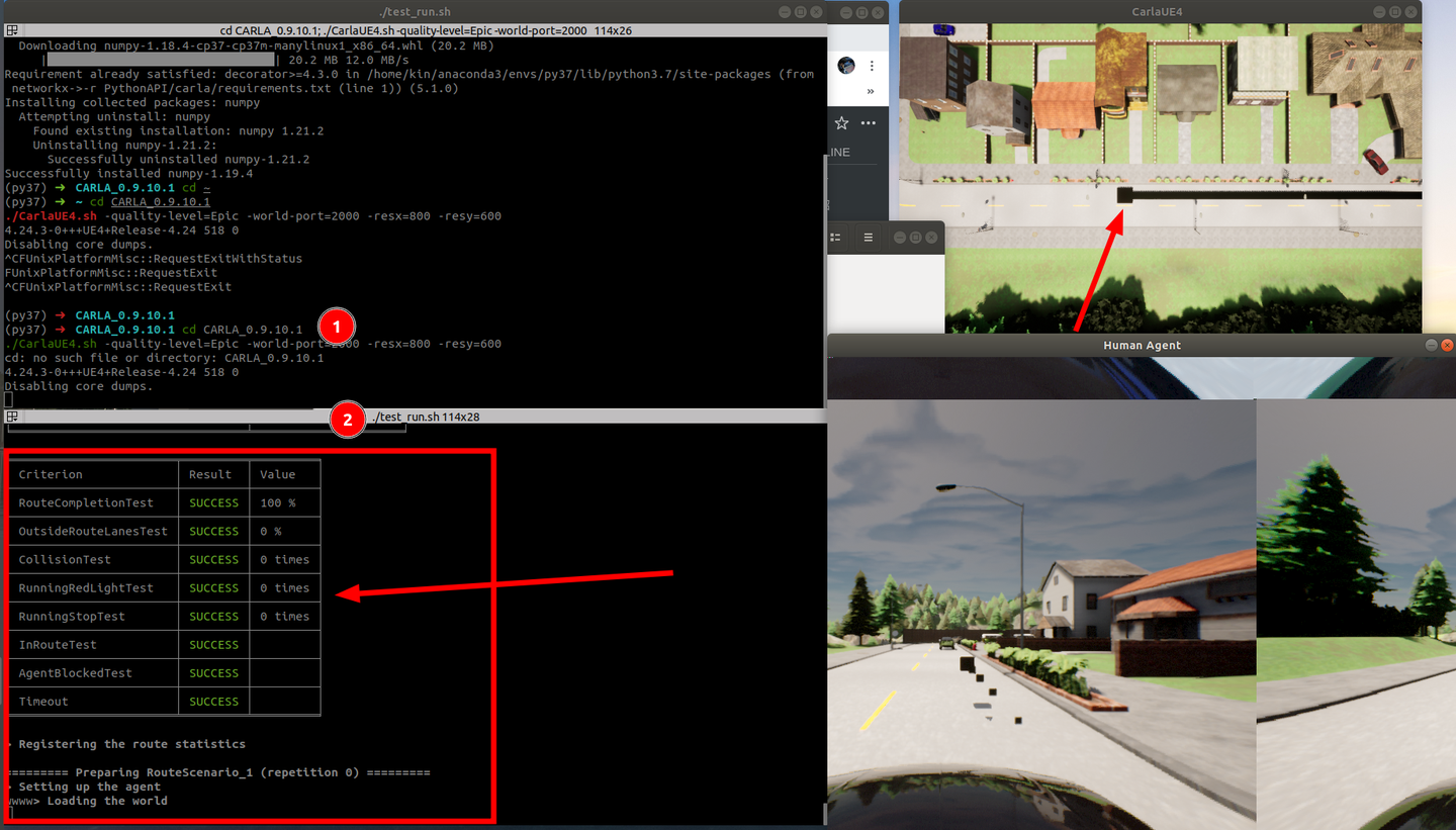 【排行榜】Carla leaderboard 排行榜 运行与参与手把手教学 - 知乎