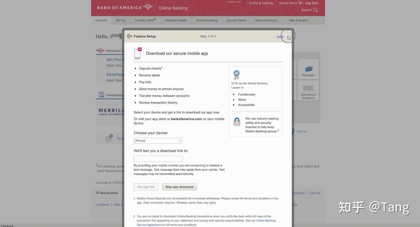 BOA美国银行使用教程，修改密码/地址，Zelle注册/转账教程 - 知乎