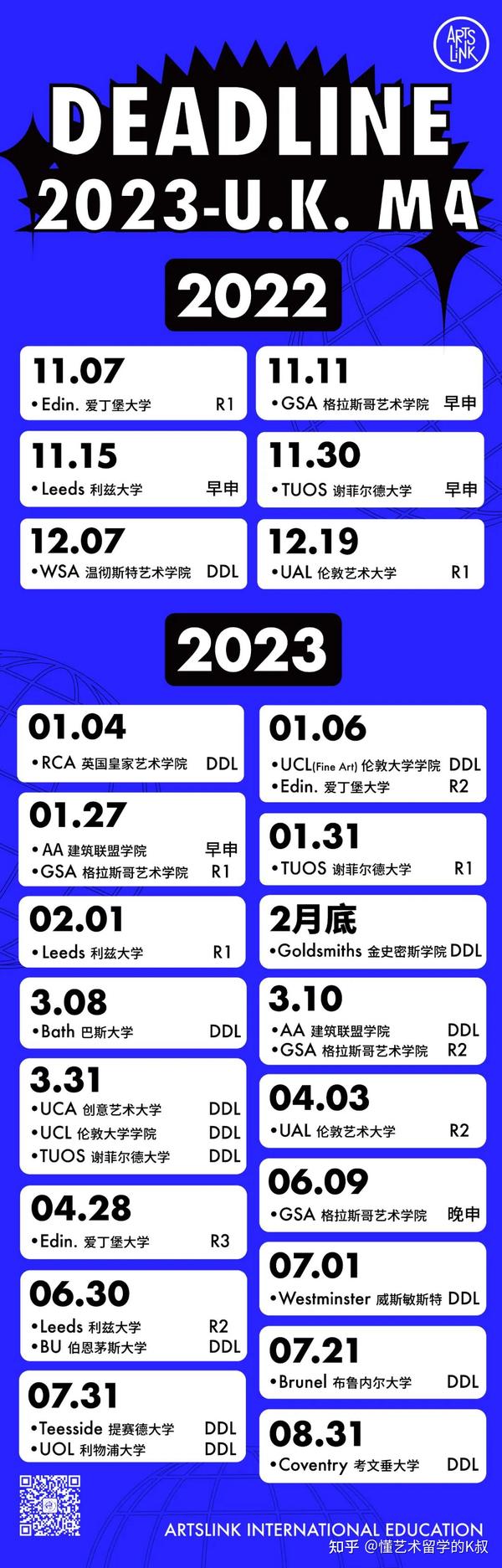 零创|英国院校硕士申请ddl汇总，伦艺截止日延期、皇艺第二轮次披露？ - 知乎