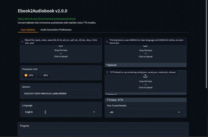 5.6K Stars!【推荐】用AI听书时代来了！开源工具 ebook2audiobook 让电子书秒变有声书 - 知乎