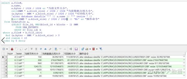 [重庆思庄每日技术分享] 回收oracle数据文件所占用空间 知乎