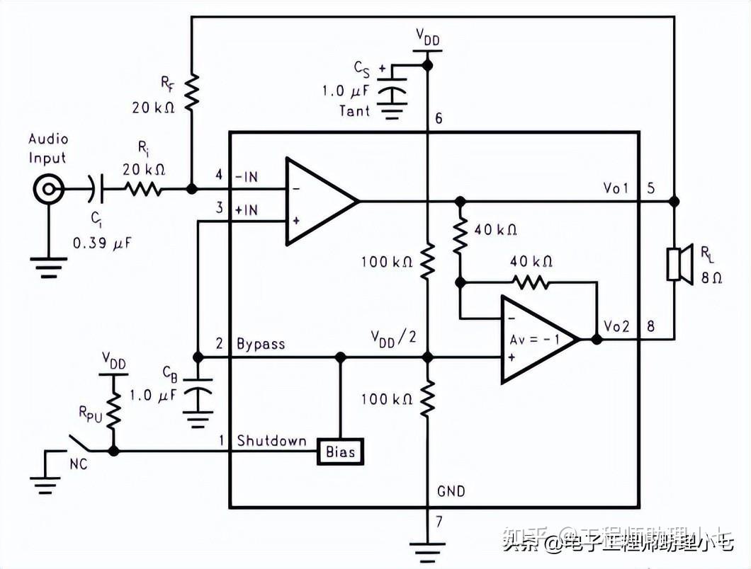 LM4871是什么芯片？LM4871引脚功能+电路图解，一文带你轻松搞定 - 知乎