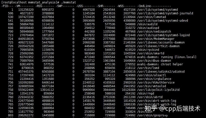 Linux下C/C++实现进程内存使用分析工具（memstat） - 知乎