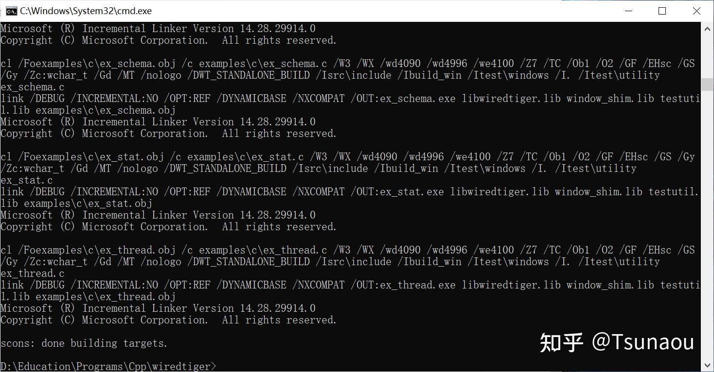 Windows系统下WiredTiger的构建与安装 - 知乎