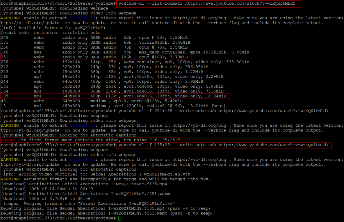 Linux系统中使用youtube-dl下载YouTube网站视频 - 知乎