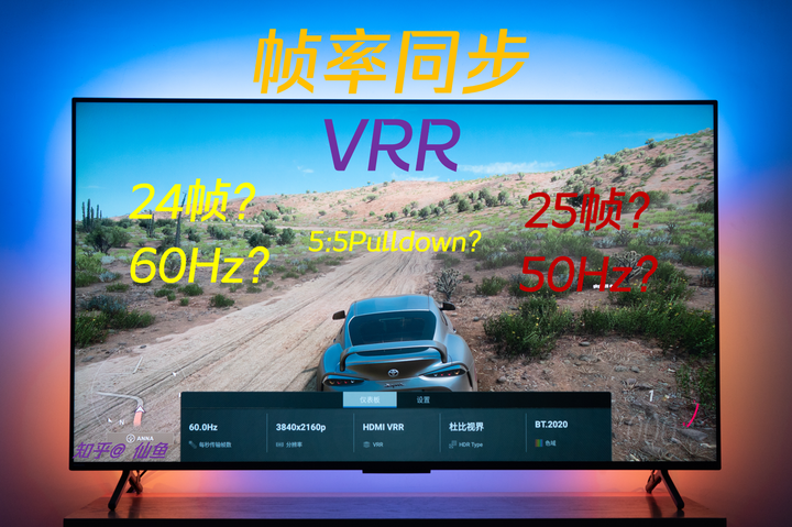 24帧电影在60Hz电视上为什么不流畅？浅析电视帧率同步与游戏VRR可变刷新率 - 知乎