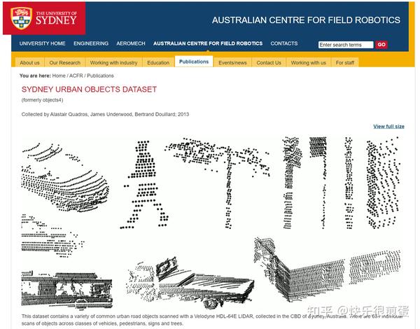 点云公开数据集汇总 - 知乎