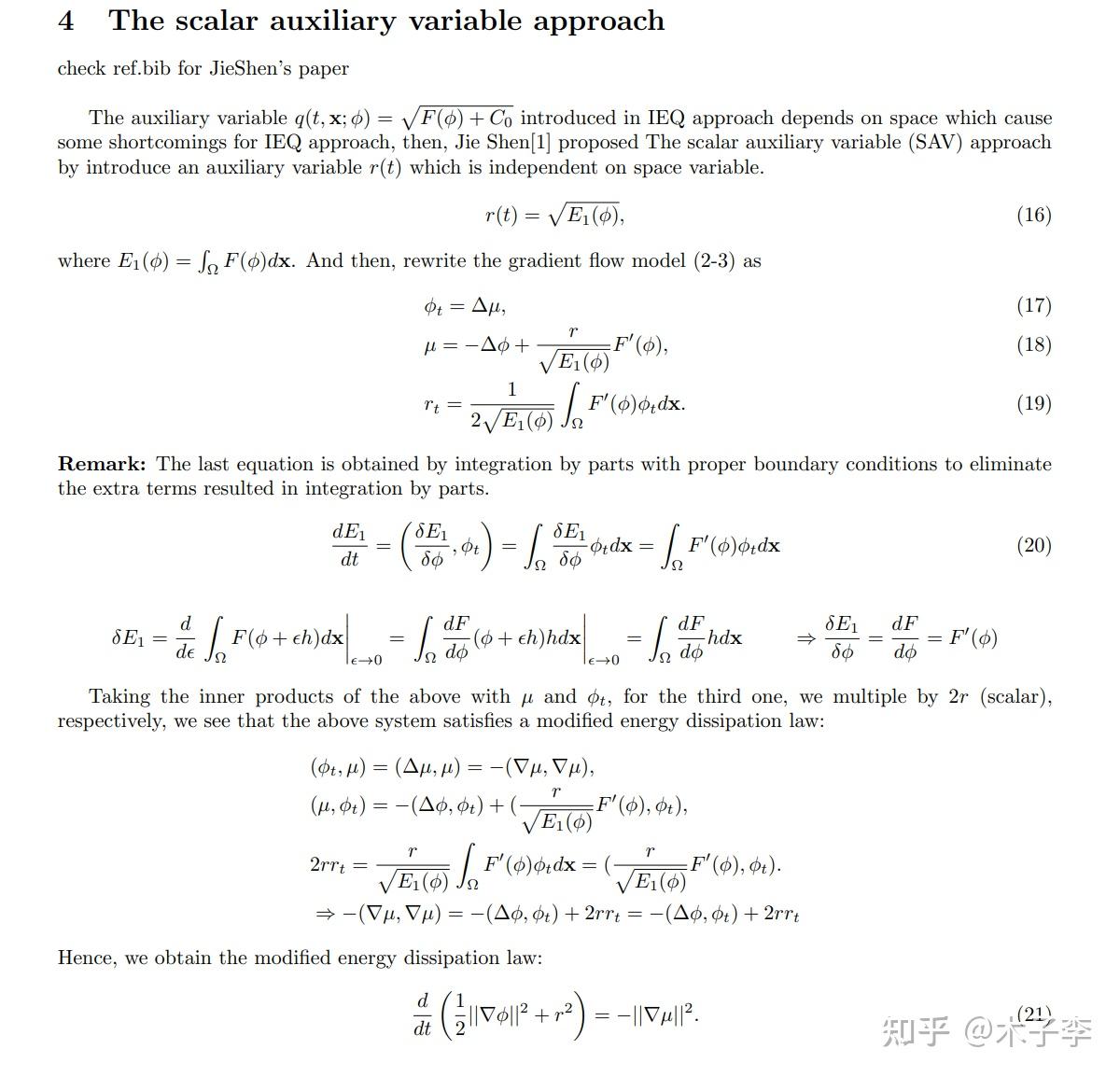 IEQ and SAV framework for solving Gradient flow - 知乎