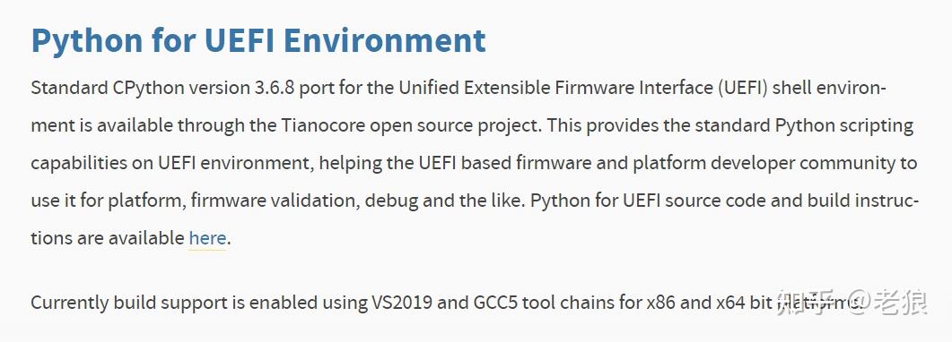 UEFI Python正式上线Python官网，还有你应该知道的MicroPython on UEFI - 知乎