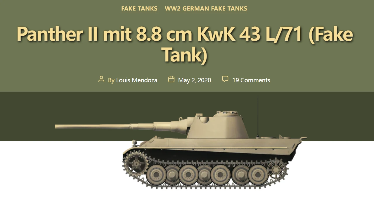 那些瞎编出来的德国坦克【Fake Tanks考证·上】 - 知乎