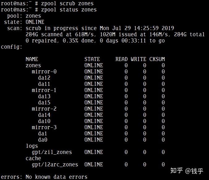 ZFS Daily Tips (2) - scrub - 知乎
