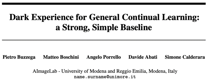 Dark Experience Replay ：连续学习的“公认”SOTA - 知乎