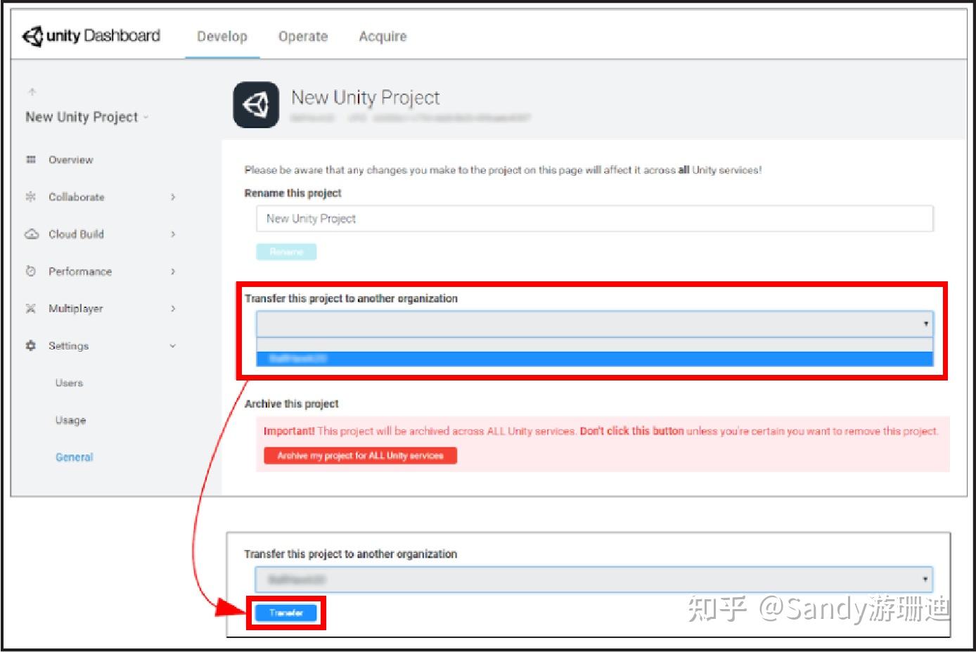 Unity FAQ（账户_组织）：如何将项目切换至其它组织？ - 知乎