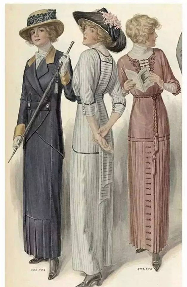 服装历史之【1910年代中西方的服饰】 - 知乎