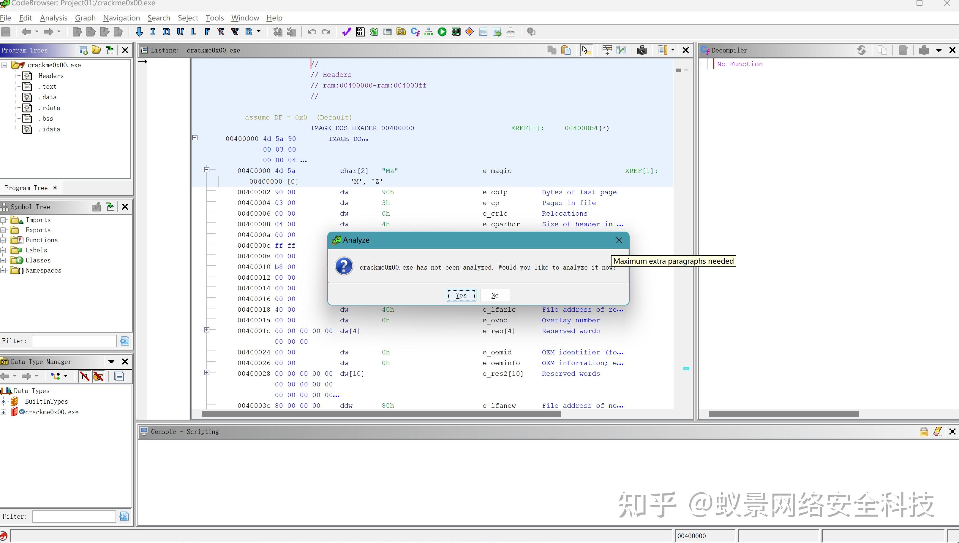 恶意软件逆向工程：Ghidra 入门 -第一部分 - 知乎