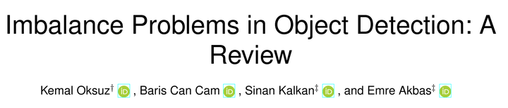 Imbalance Problems in Object Detection: A Review - 知乎