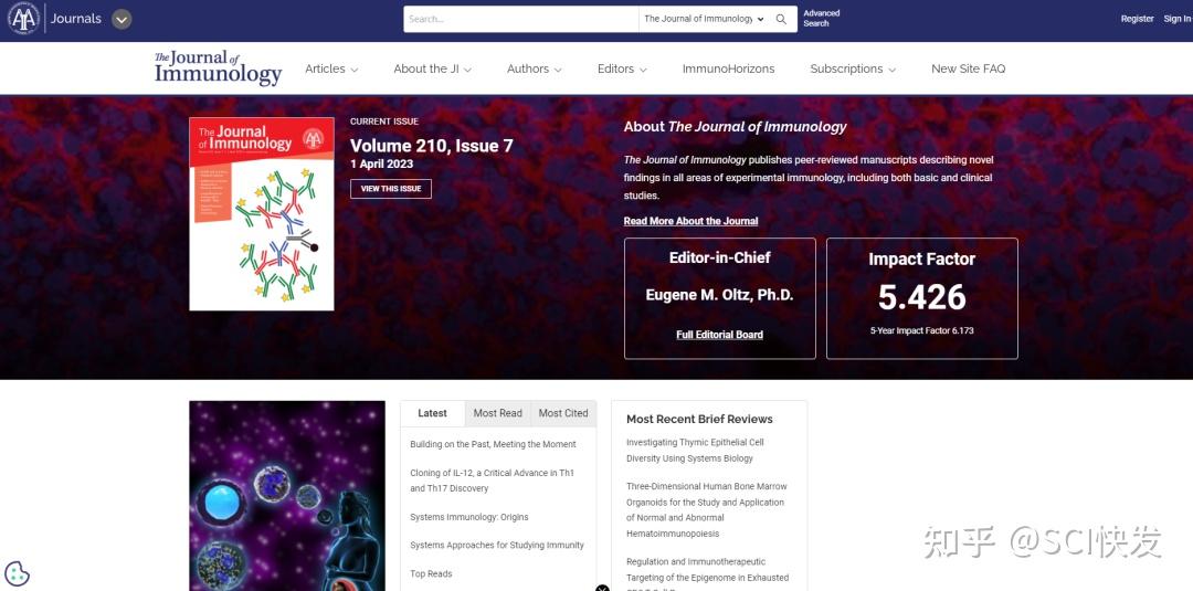 Journal of Immunology：免疫学TOP期刊，接收率52%，国人发文量第三 - 知乎