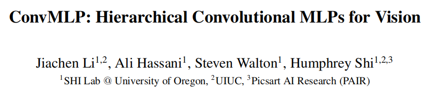 ConvMLP：你见过长得像CNN的MLP吗？UO&UIUC提出了用于视觉任务的层次卷积MLP - 知乎
