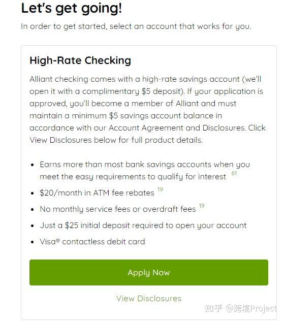 Alliant Credit Union：可用ITIN申请的Checking和Saving美国银行账户 - 知乎