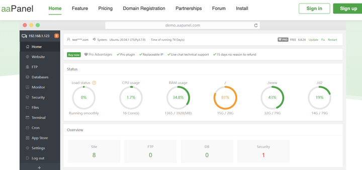 宝塔面板国际版aaPanel保姆级安装教程 - 知乎