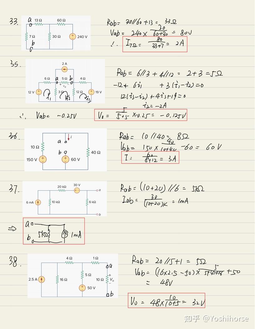《Fundamentals of Electric Circuits, 6th Edi》（Charles K. Alexander）solution-Chapter4 - 知乎