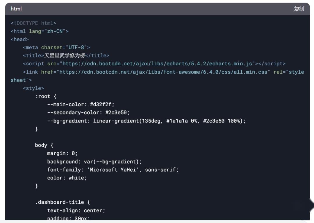 deepseek + 网页html：零基础制作最酷炫学生成绩分析数据看板！ - 知乎