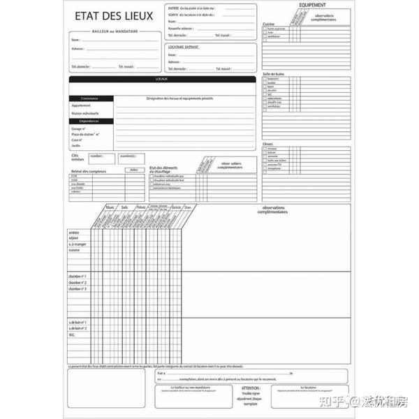 详解法国房屋检查 Etat des lieux 到底应该怎么做 - 知乎