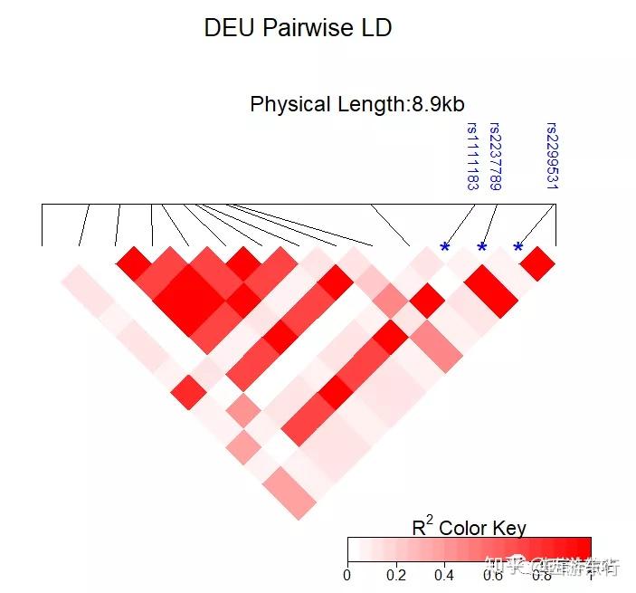LDheatmap | SNP连锁不平衡图（LD）可视化，自己数据实现版！ - 知乎