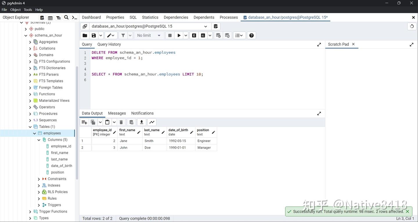一小时实践入门 pgAdmin - 知乎