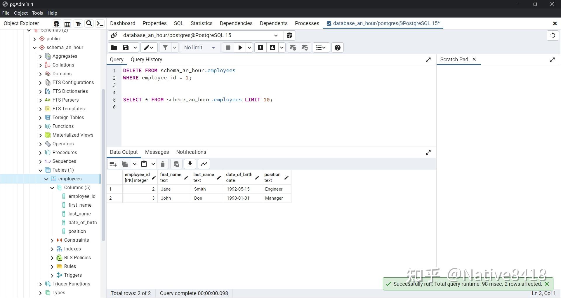 一小时实践入门 pgAdmin - 知乎