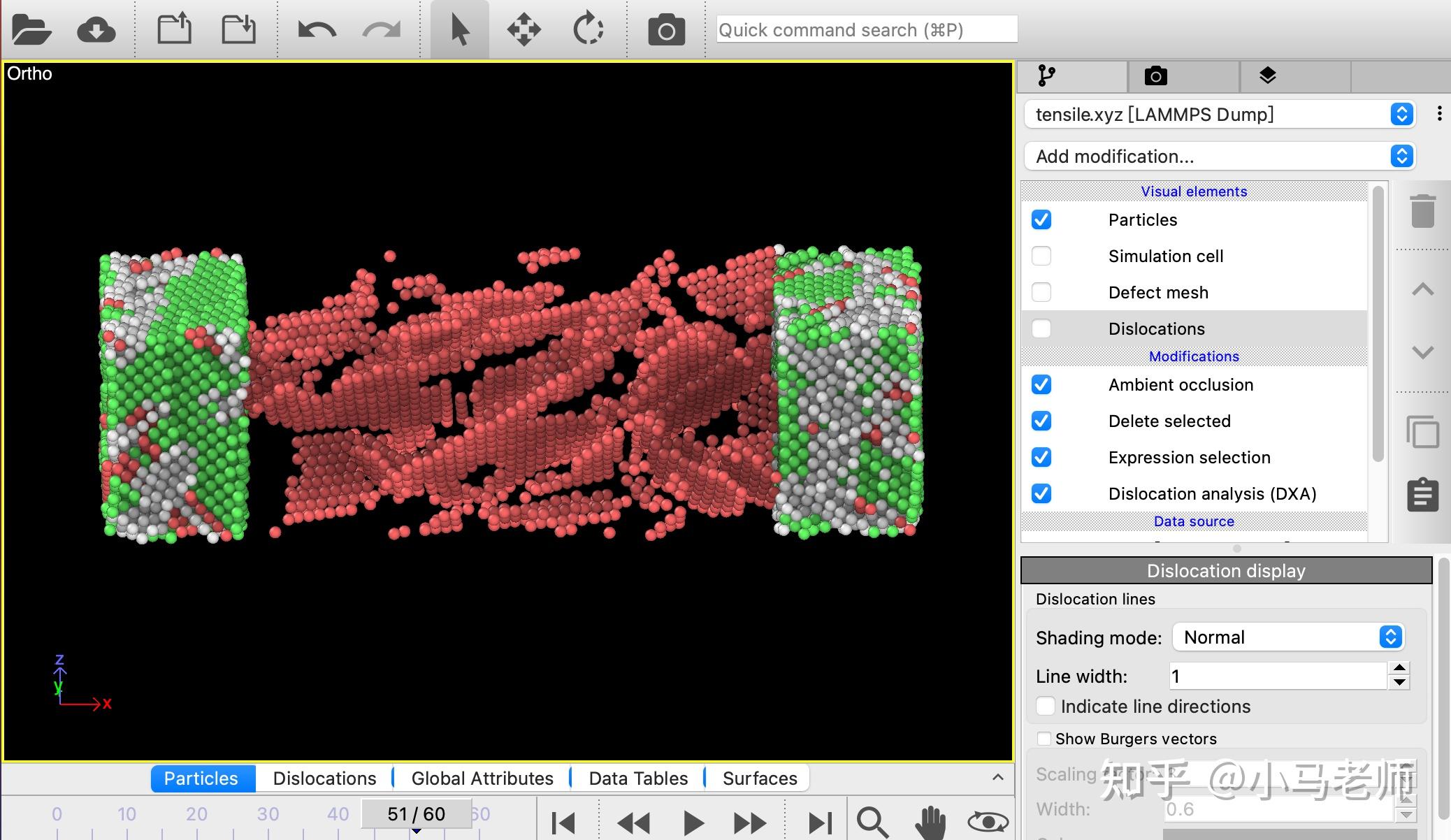 lammps教程：Ovito查看晶体内部变形方法 - 知乎