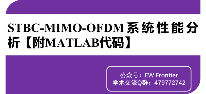 STBC-MIMO-OFDM系统性能分析【附MATLAB代码】 - 知乎