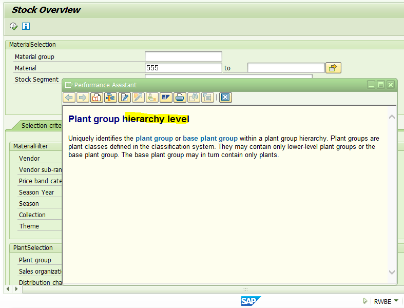 SAP RETAIL 事务代码RWBE查询界面上的Plant Group - 知乎