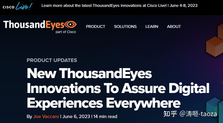 图说千眼(Cisco ThousandEyes)(五） - 知乎