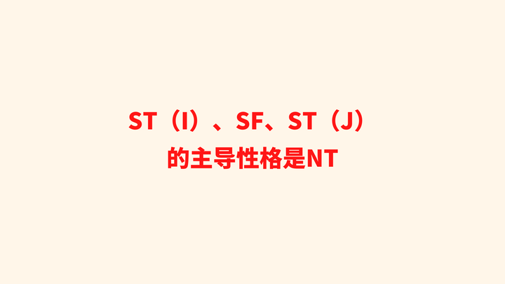 ST（I）、SF、ST（J）的主导性格是NT - 知乎