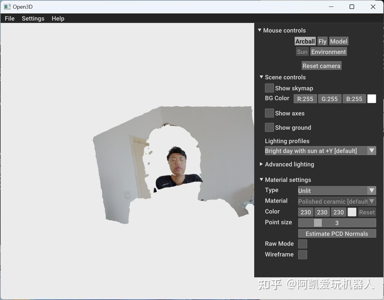 Open3D可视化窗口点云预览(Windows) - 知乎