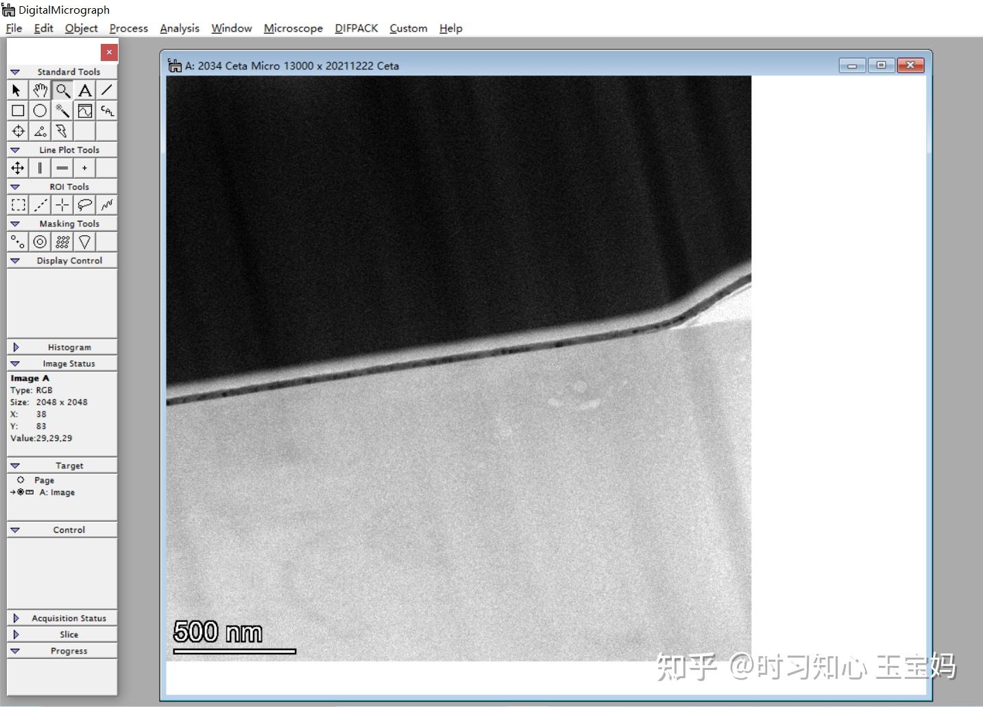 透射电镜（TEM）数据处理软件使用方法/DigitalMicrograph 处理TEM图片操作过程 晶面间距的计算 - 知乎