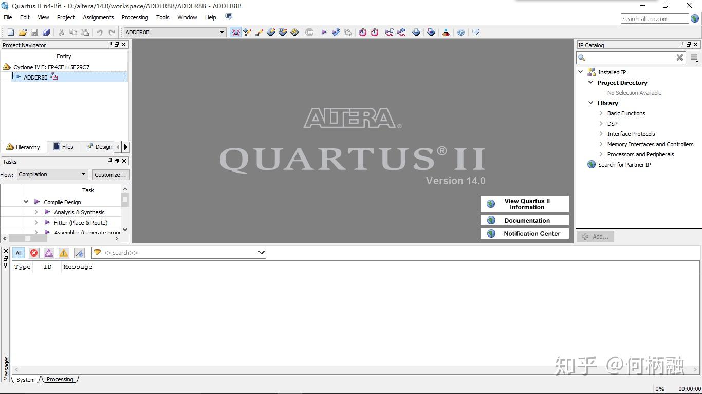 alter de2-115 fpga开发板 quartus 8位全加器 仿真下载 教程 代码 图文详解 - 知乎