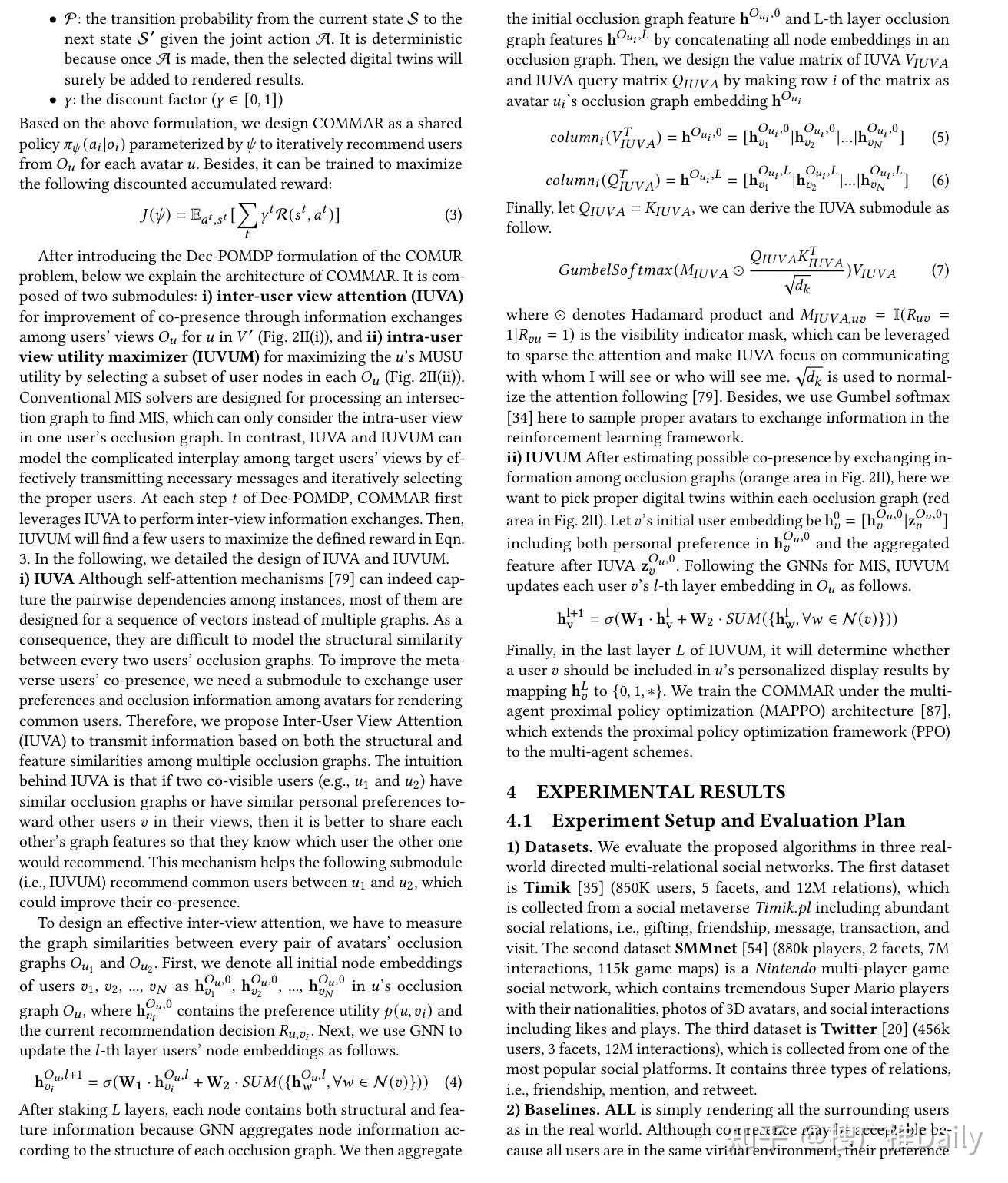 CIKM2022|COMUR: VR社交元宇宙中的用户推荐 - 知乎
